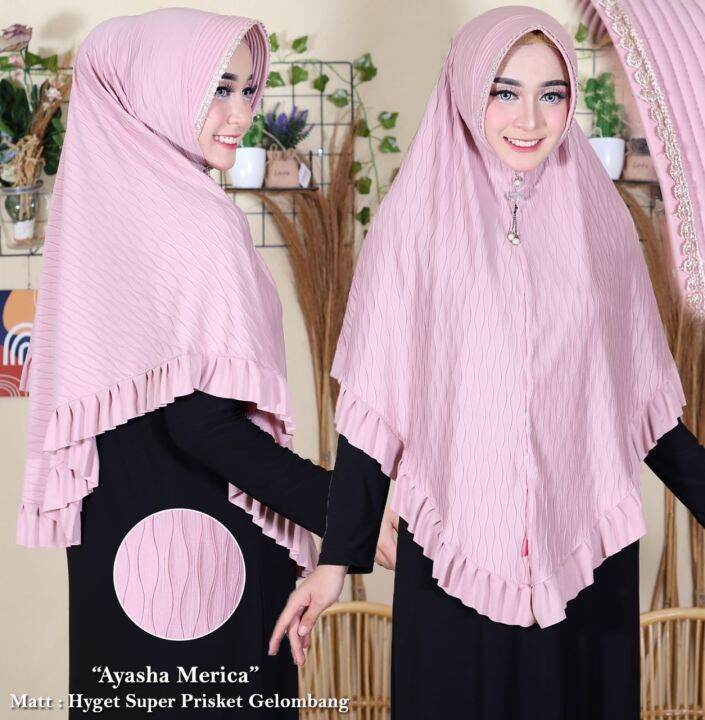 HIJAB ALQHINTAR / PRISKET AYASHA / JUMBO / | Lazada Indonesia