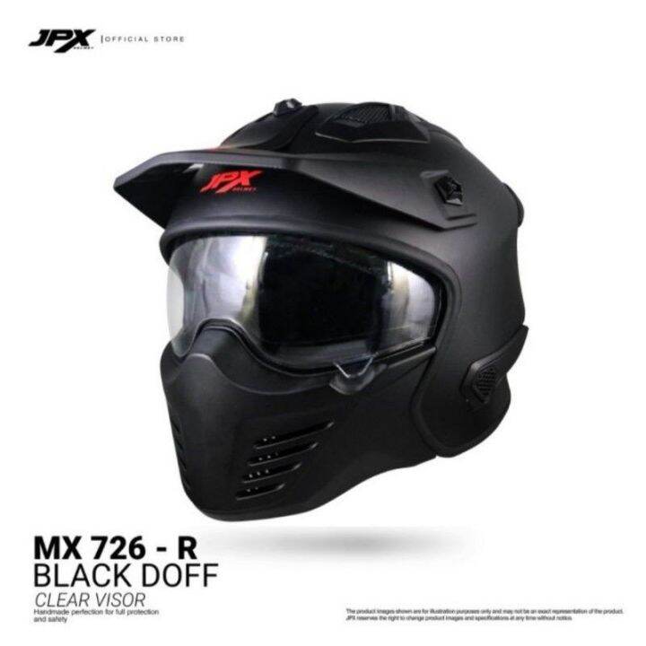 HELM JPX MX 726-R PULL WARNA | Lazada Indonesia