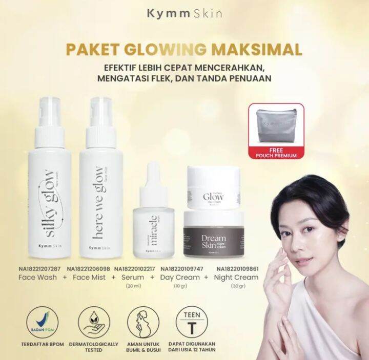[terlaris]Kymm skin paket glowing maksimal bpom murah | Lazada Indonesia