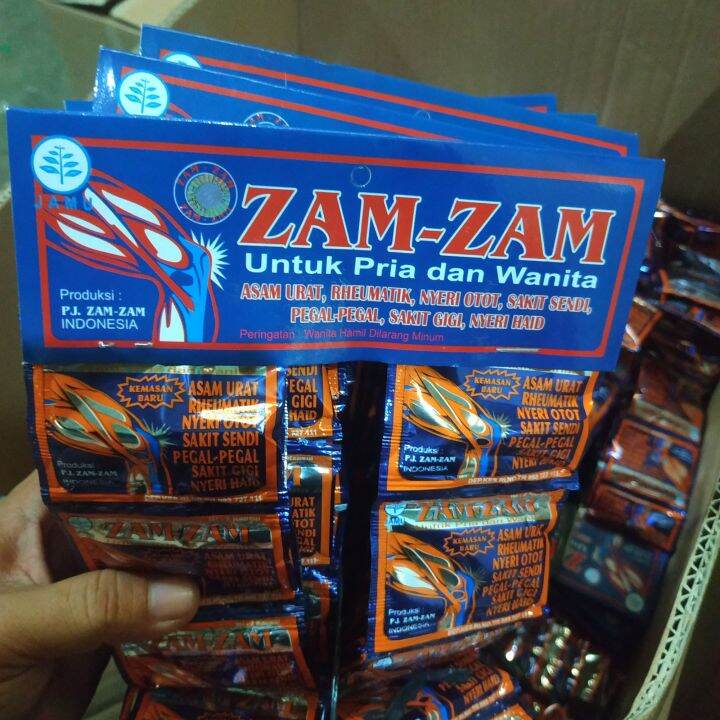 Obat Asam Urat Rematik ZAM ZAM Kapsul zamzam 20 Sachet isi 2 Kapsul ...
