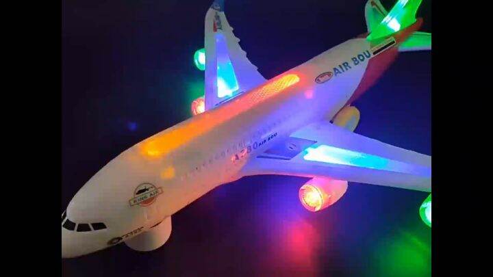 Airbus A380 Model Airplane Electric Flash Light Luminous Sound Children ...