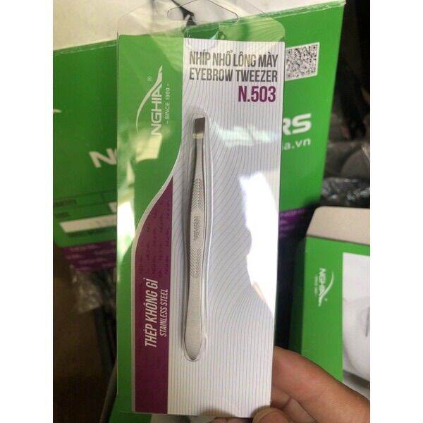 Nhíp nhổ chân mày đầu xéo nhíp nhổ tóc N503 chính hãng kiềm Nghĩa ...