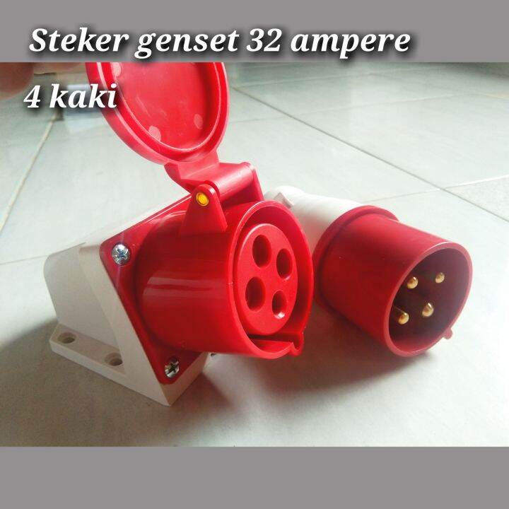 STEKER GENSET 32 AMPERE 4KAKI | Lazada Indonesia