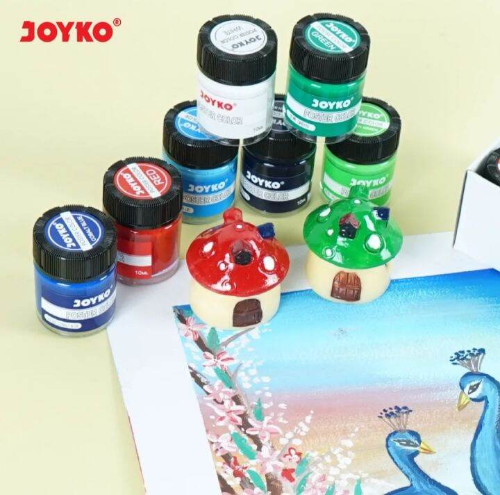 Cat Poster 12 warna Joyko /POSTER COLOR JOYKO 12 WARNA BOTOL | Lazada ...