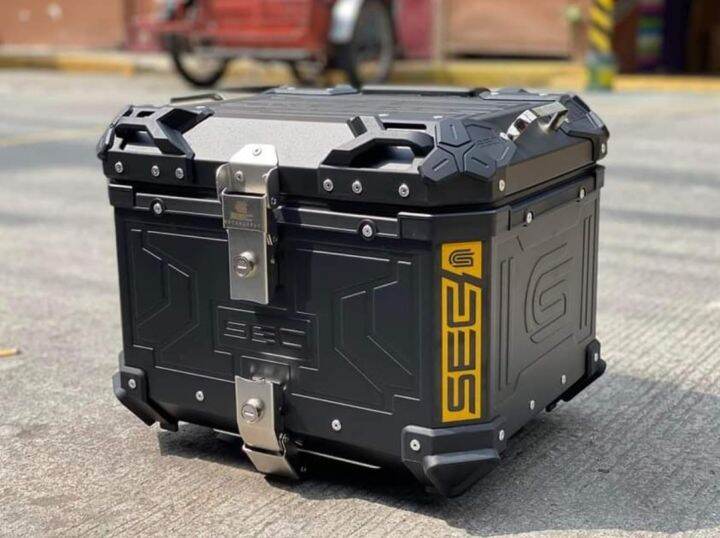 SEC ALLOY TOP BOX ( with BACKREST ) 45L and 55L | Lazada PH