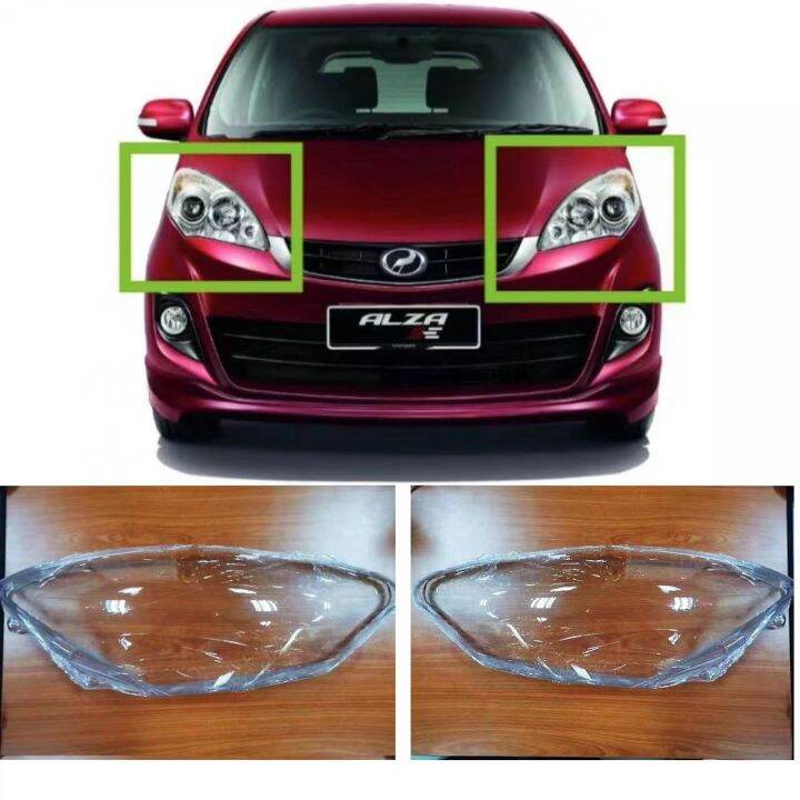 Perodua alza 2008-2014 headlamp lens cover Head lamp cover Plastic PC ...