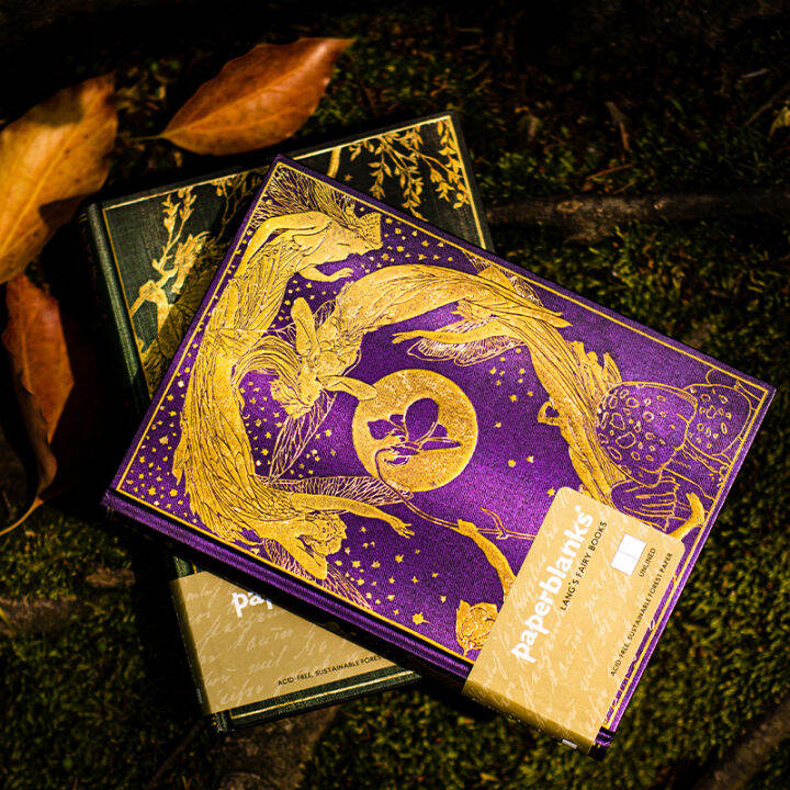 Paperblanks สมุดบันทึกเทพนิยายของประเทศแคนาดาสีม่วงมะกอกนางฟ้าของขวัญ ...
