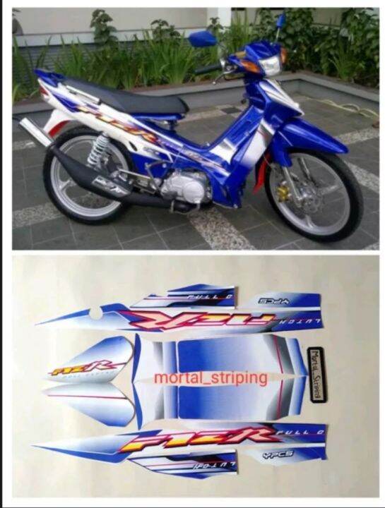 STIKER STICKER STRIPING LIST BODY MOTOR FIZR F1Z R TAHUN 2003 WARNA ...