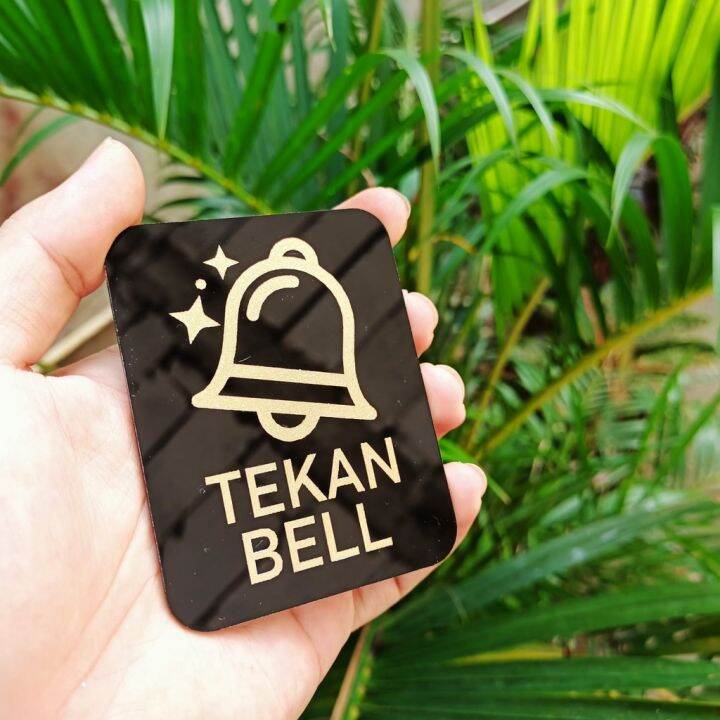 Papan Akrilik Tekan Bell / Tulisan bell | Lazada Indonesia