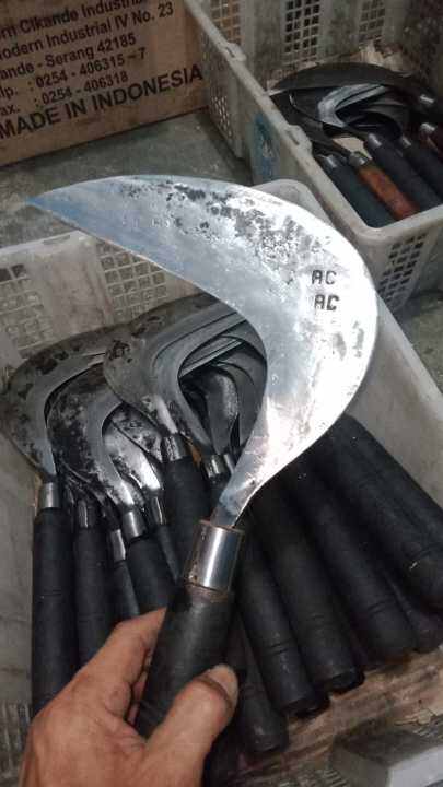 arit rumput asli baja super tajam/arit asli buatan Garut/sabit alat ...