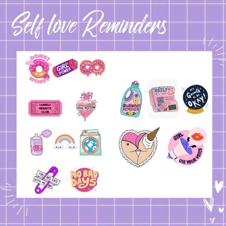 Self Love Reminders Sticker Pack (Die-cut) | Lazada PH