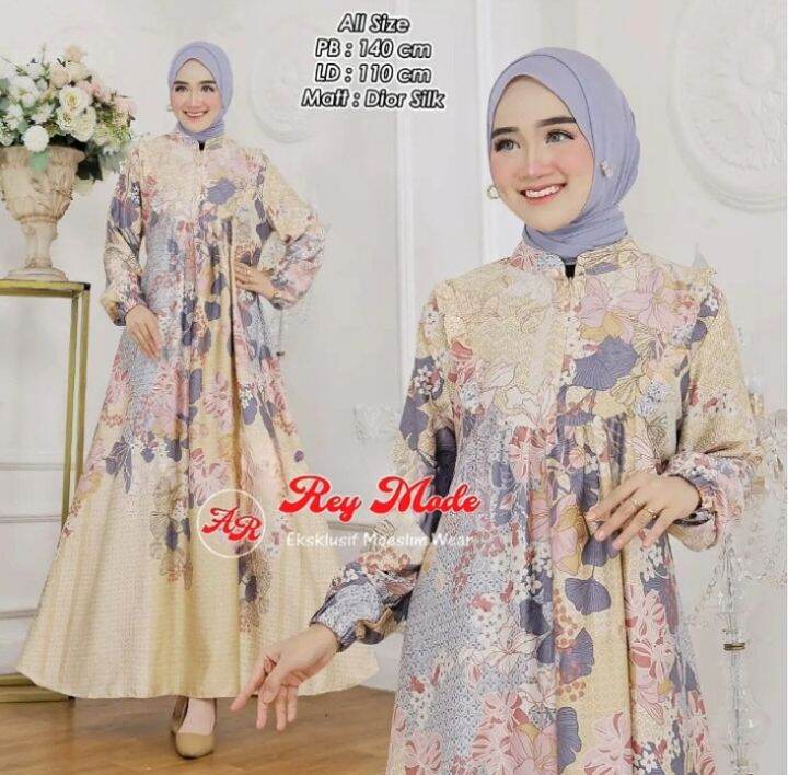 DREAS MOTIF RAFLESIA SILK LUXURY PREIUM MODEL UMBRELA | Lazada Indonesia