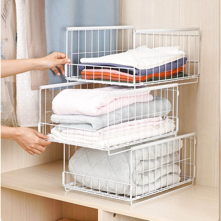 INS Wardrobe Storage Layered Partition Drawer Wardrobe Clothes Storage ...