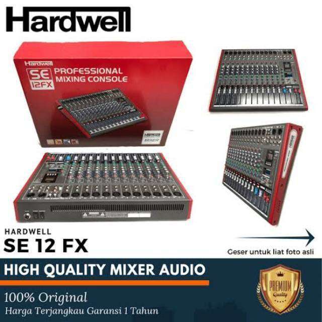 Mixer HARDWELL SE 12 FX - 12 Channel Mono | Lazada Indonesia