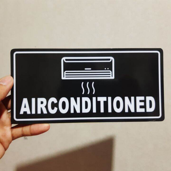 AIRCONDITIONED SIGNAGE PVC TYPE WATERPROOF AND NON-FADING | Lazada PH