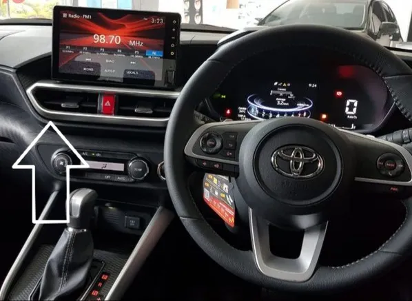 FRAME PANEL LIST GARNISH KISI AC TOYOTA RAIZE DAIHATSU ROCKY | Lazada ...