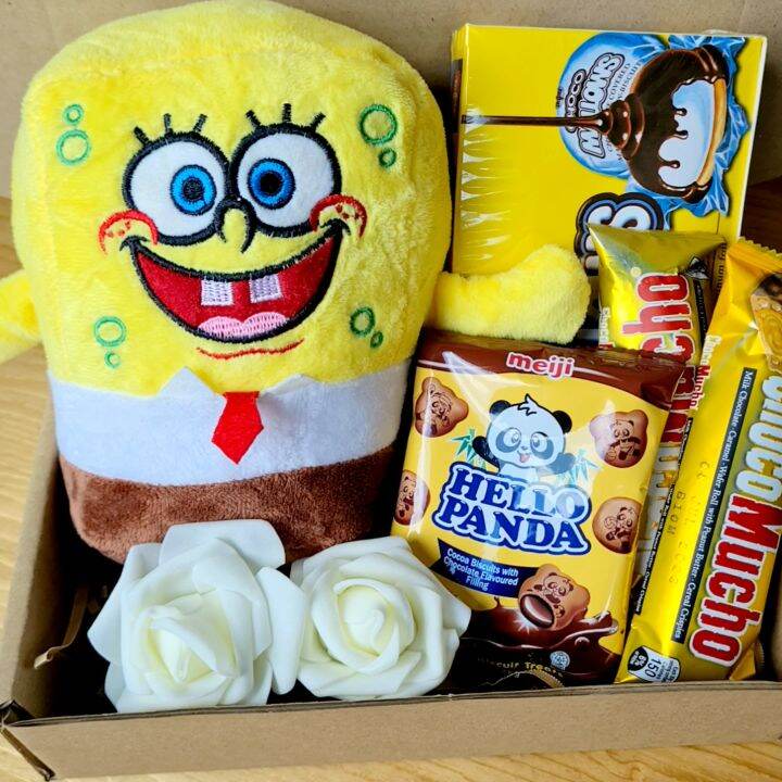 Spongebob Surprise Gift Chocolate Gift Set Kawaii Plushie LDR Couple ...