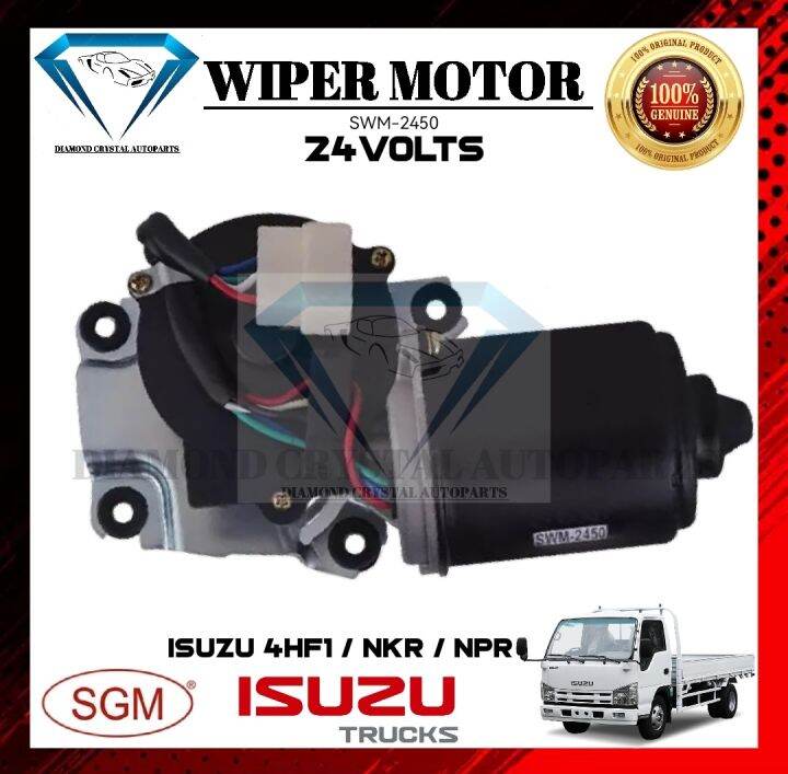 WIPER MOTOR ISUZU 4HF1 / NKR / NPR 24VOLTS "SGM BRAND" | Lazada PH