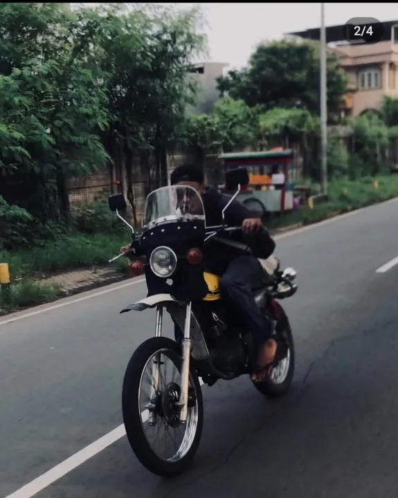 japanstyle windshield motor custom cb100 gl100 honda tiger japstyle ...