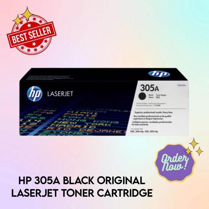 HP 305A Black Original LaserJet Toner Cartridge (CE410A) | Lazada PH