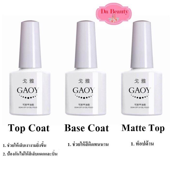 Gaoy Top Coat Base Coat Matte top | Lazada.co.th