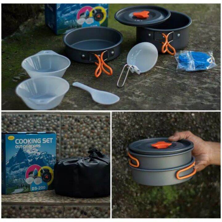 Cooking Set ds-200/nesting camping/panci gunung/set memasak camping ...