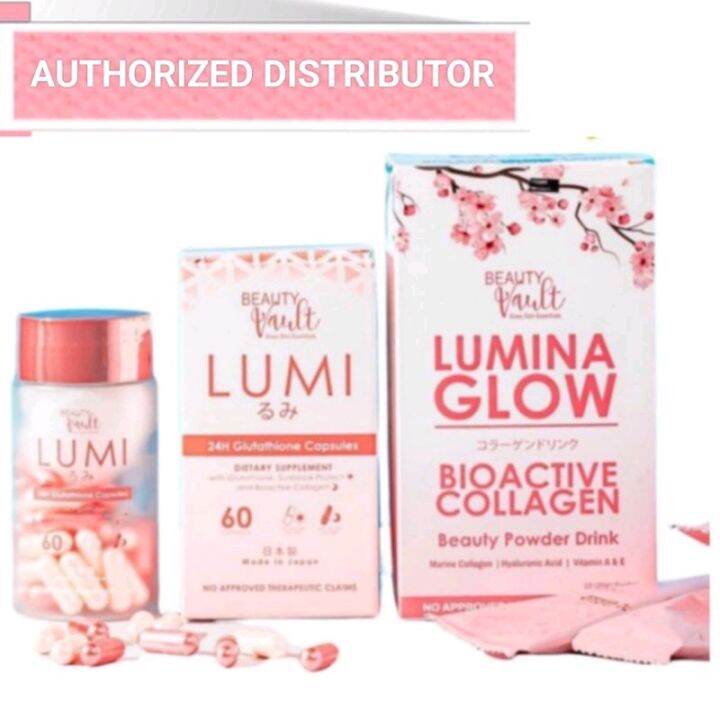 Original Lumina GLOW BIOACTIVE COLLAGEN & LUMI Caps. JAPAN FORMULA ...