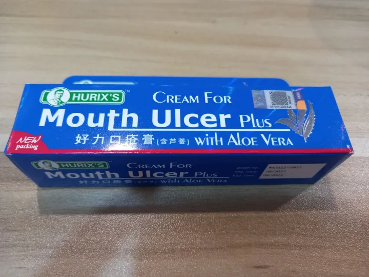 MOUTH ULCER PLUS CREAM WITH ALOE VERA 5G EXPIRY 08/2024 | Lazada