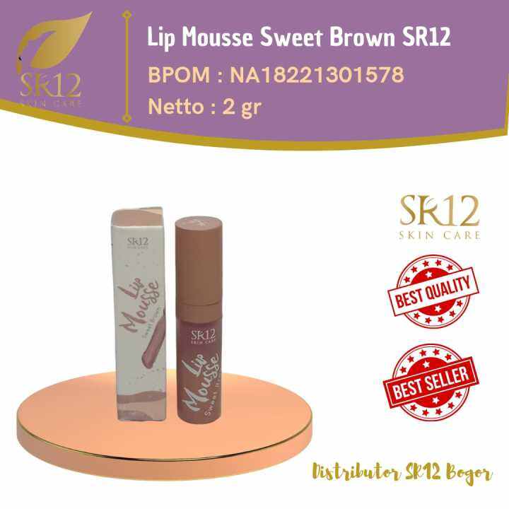 SR12 Lip Mousse Sweet brown 2gr BPOM menjaga kelembaban Bibir kering | Lazada Indonesia