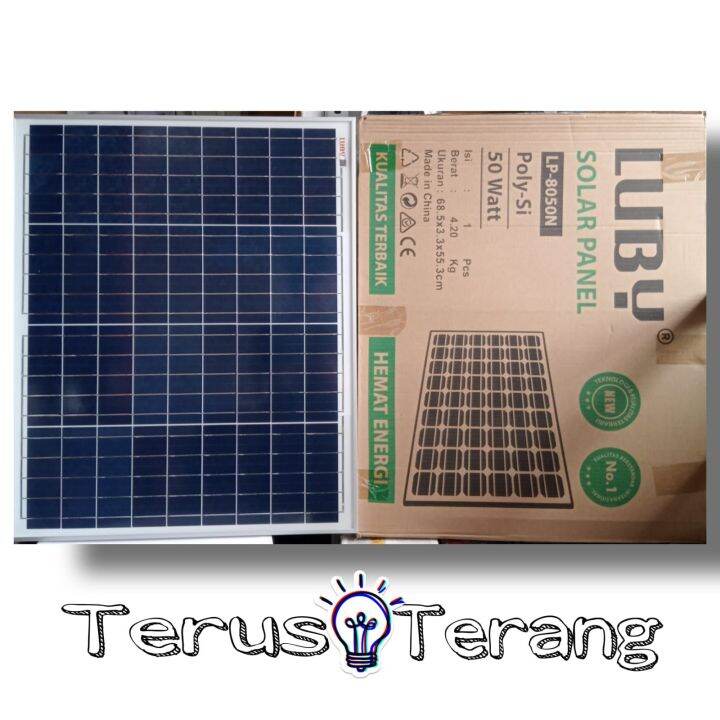 solar panel panel surya papan solar solar cell luby 50wp/watt | Lazada ...