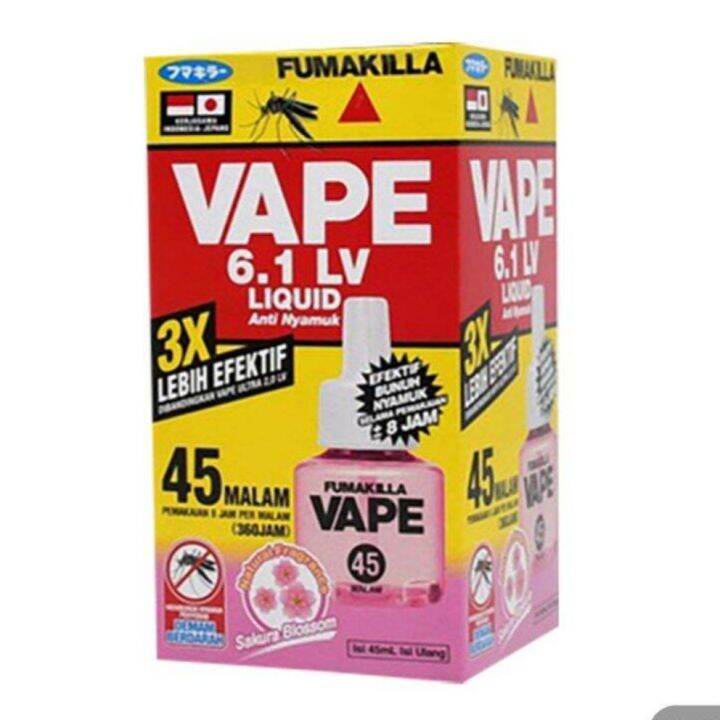 VAPE Liquid Anti Nyamuk Sakura Blossom 45 ml | Lazada Indonesia