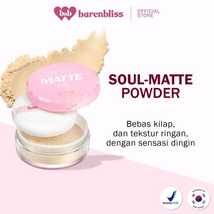 BNB Barenbliss Soul-Matte Loose Powder Korea Bedak Tabur - Pori-pori ...