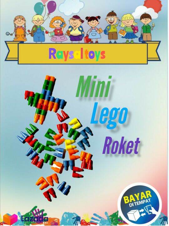 Mainan jadul lego roket/lego jadul miniset isi 100 gram | Lazada Indonesia