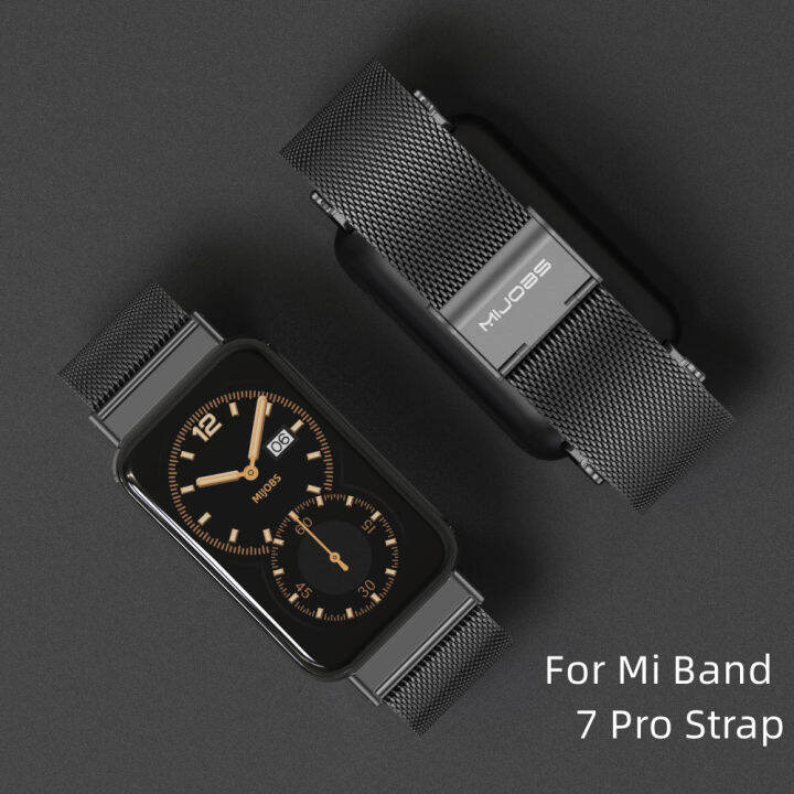 สำหรับวง Xiaomi Mi 7 Pro Milan คลิปโลหะสายรัดข้อมือ Mi Band 7 Pro สร้อย ...
