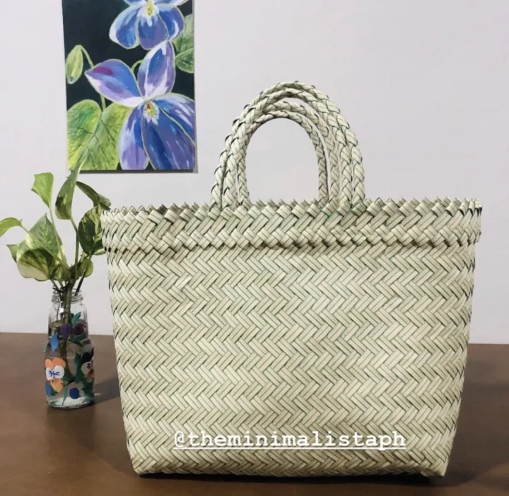Bayong Bags/ Handwoven Bag/ Light Yellow ( Soft Material) | Lazada PH