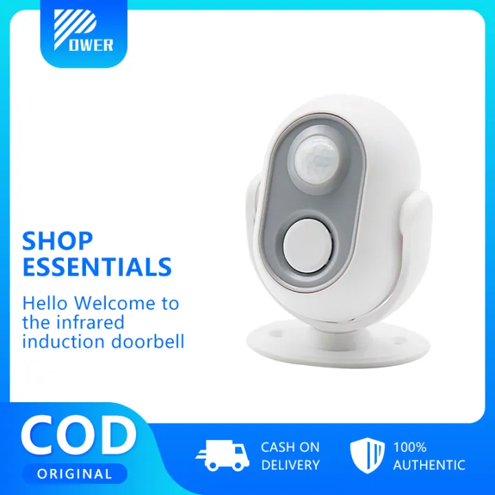 【POWER】DAYTECH Shop Entry Chime Hello Welcome Voice Sound Doorbell Door ...