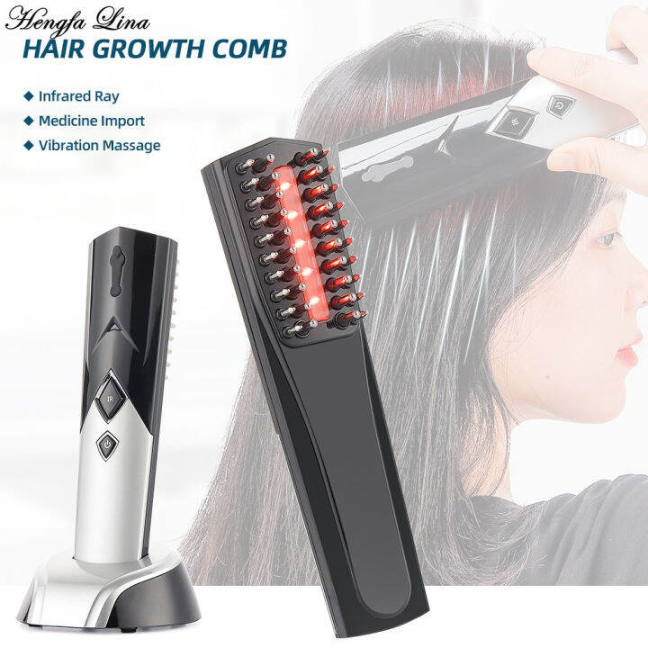 Hengfa Lina Electric Laser Hair Growth Comb Infrared Therapy Treatment ...
