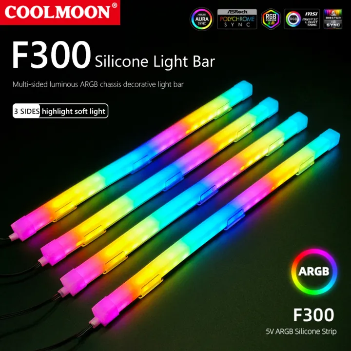 5V 3Pin 4Pin Flexible Light Bar ARGB AURA SYNC 26LED Flexible Lamp ...