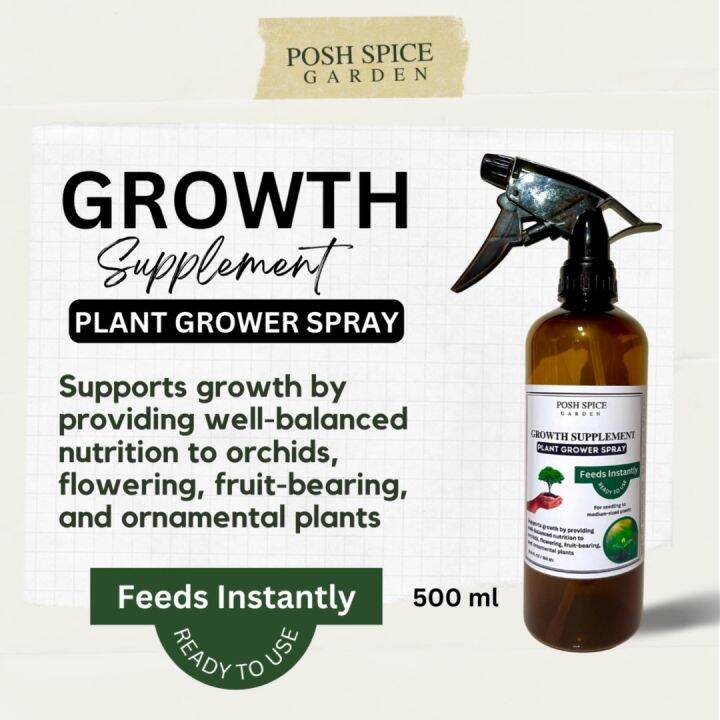 Plant Growth Supplement Ready to Use Plant Growth Spray by Posh Spice ...