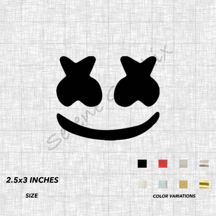 Marshmello Sticker - Waterproof Cut Out Sticker | Lazada PH