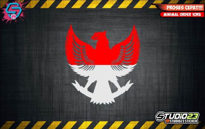 Stiker Garuda indonesia,Stiker Garuda Merah Putih Cutting Stiker ...