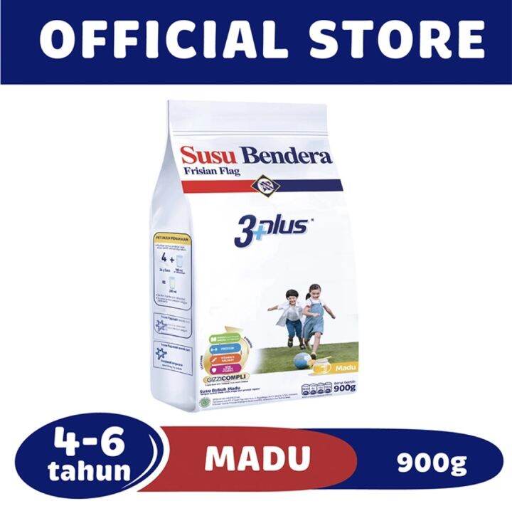 SUSU BENDERA 3+ Susu Madu Pouch - 900gr | Lazada Indonesia