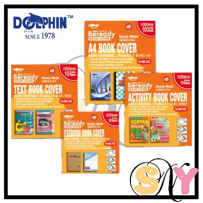 Dolphin Beready Book Cover Ready-made "EMBOSS" | Lazada