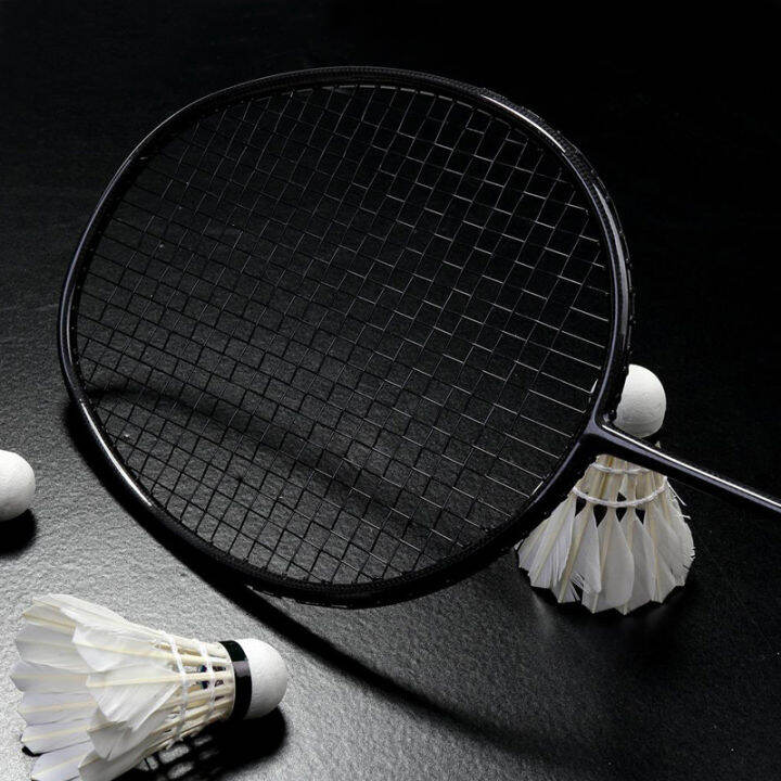 Badminton Racket Single Shot Ultra-Light Full Carbon Carbon Fiber ...