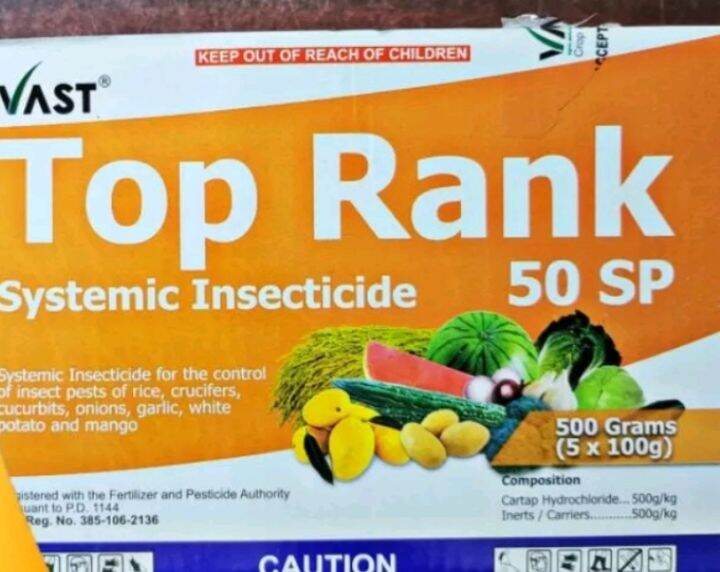 TOP RANK 50 SP SYSTEMIC INSECTICIDE (5 X 100g) by VAST | Lazada PH