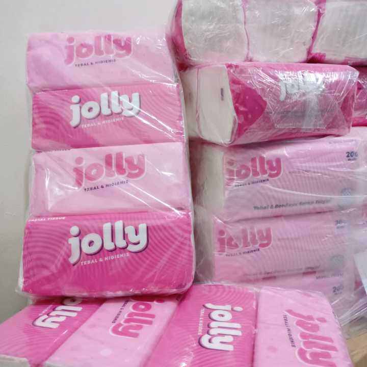 tissue jolly 200 sheet x 4 pcs/tisu jolly pink 200 sheet x 4 pcs ...