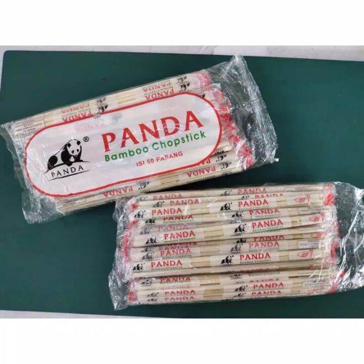 Sumpit bambu panda higienis + tusuk gigi/ sumpit bamboo chopstick isi ...