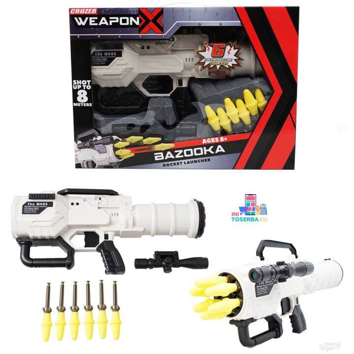 CRUZER WEAPON X BAZOOKA ROCKET LAUNCHER / MAINAN ANAK PISTOL SENJATA ...
