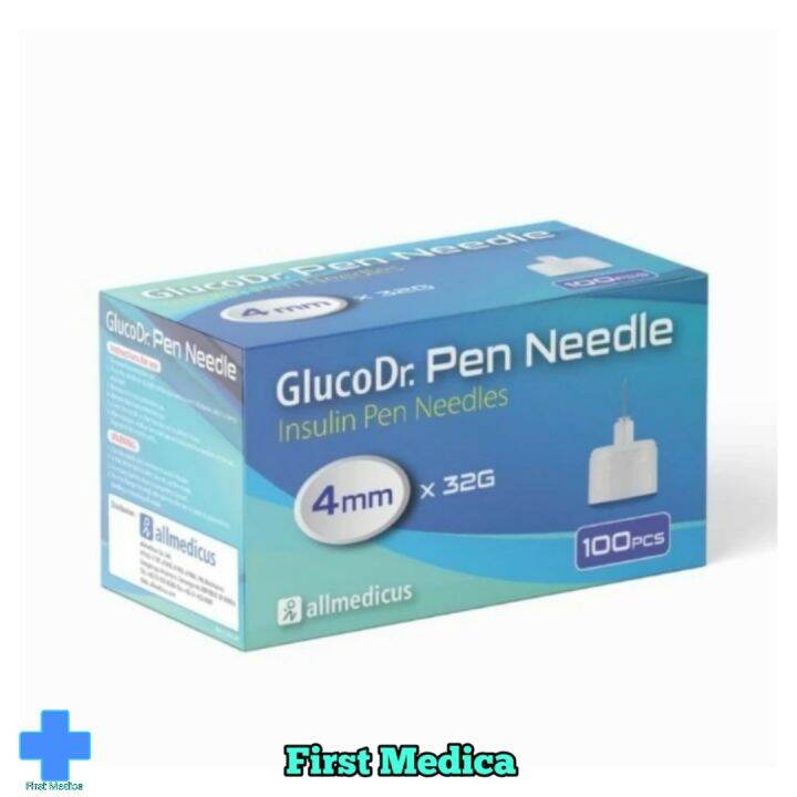 Pen Needle Insulin 4mm x 32G Gluco Dr isi 100 | Lazada Indonesia