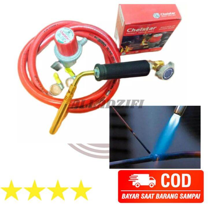 Set lengkap gas torch selang regulator alat las Lpg | Lazada Indonesia